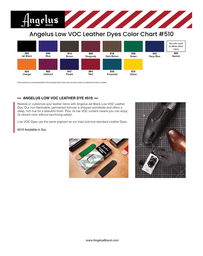 Angelus Color Charts · Angelus Direct