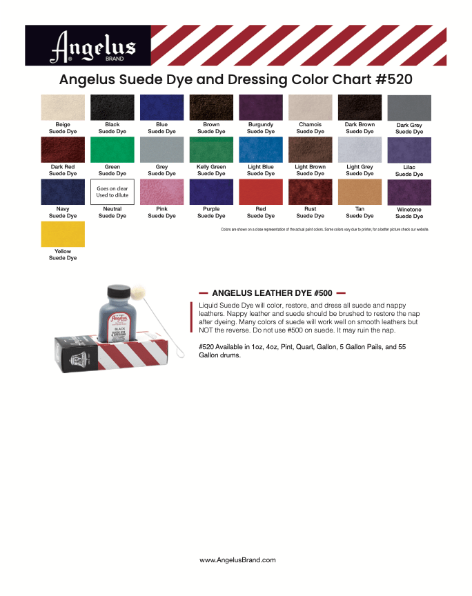 Angelus Color Charts · Angelus Direct