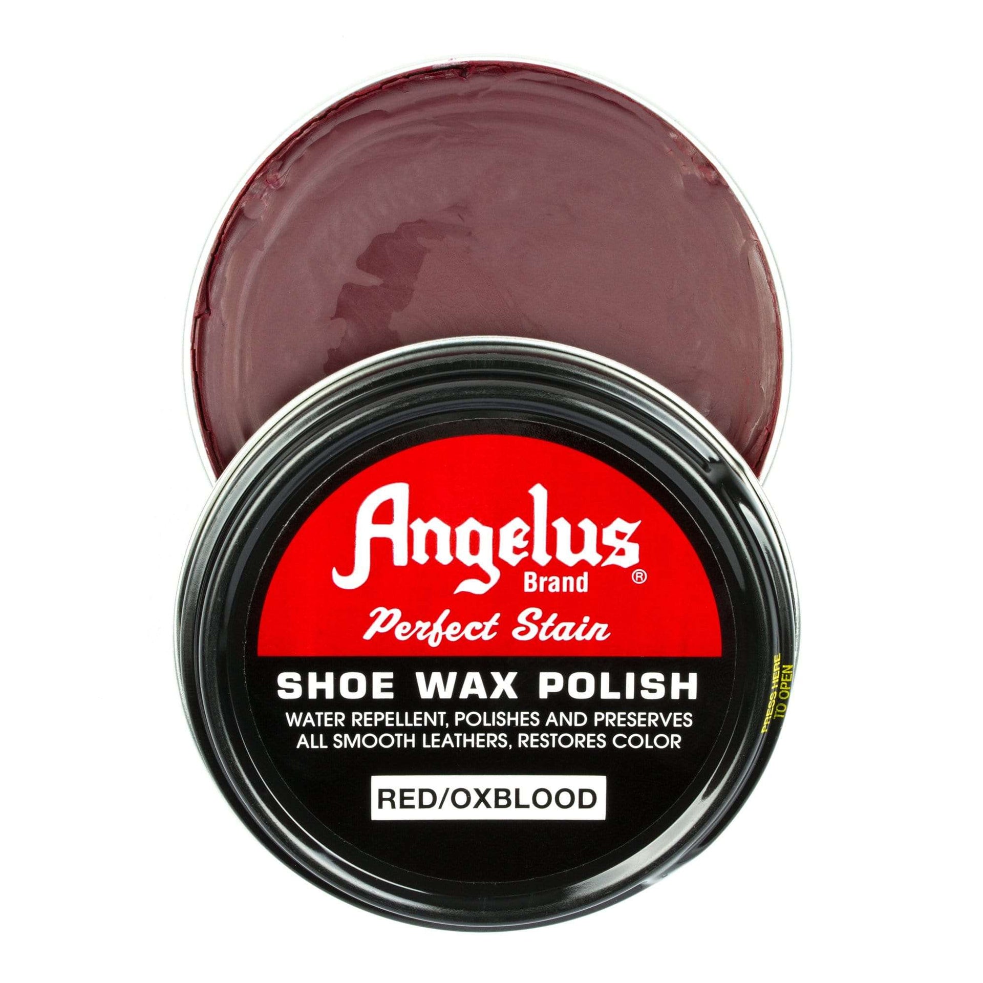 Angelus Red/Oxblood Shoe Wax Polish | Leather Shoe Shine Polish ...