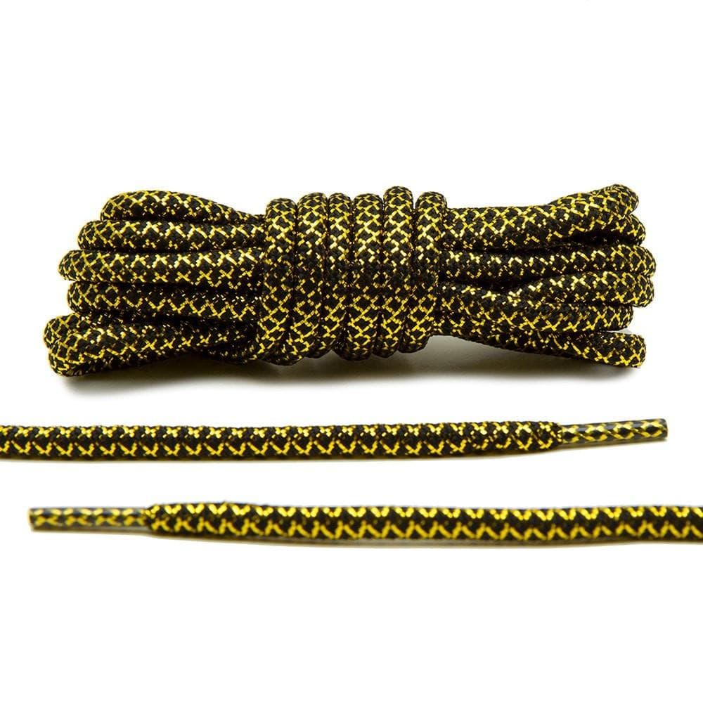Black/MShoetallic Gold Rope Laces | Shoelaces for Sale Online · Angelus ...