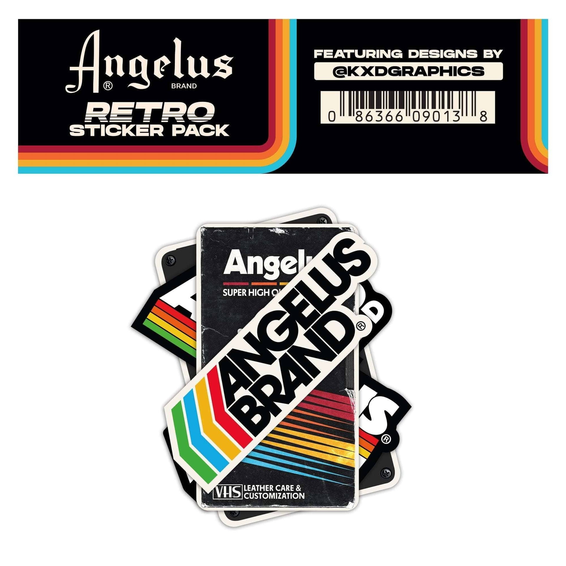 Shop Retro Paint Sticker Pack by KXDGraphics | Angelus Logo Stickers ...