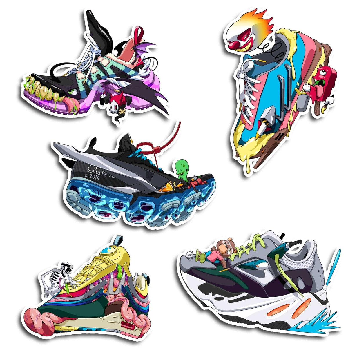 Shop Unique & Cool Vinyl Sneaker Sticker Pack by @McFlyy · Angelus Direct